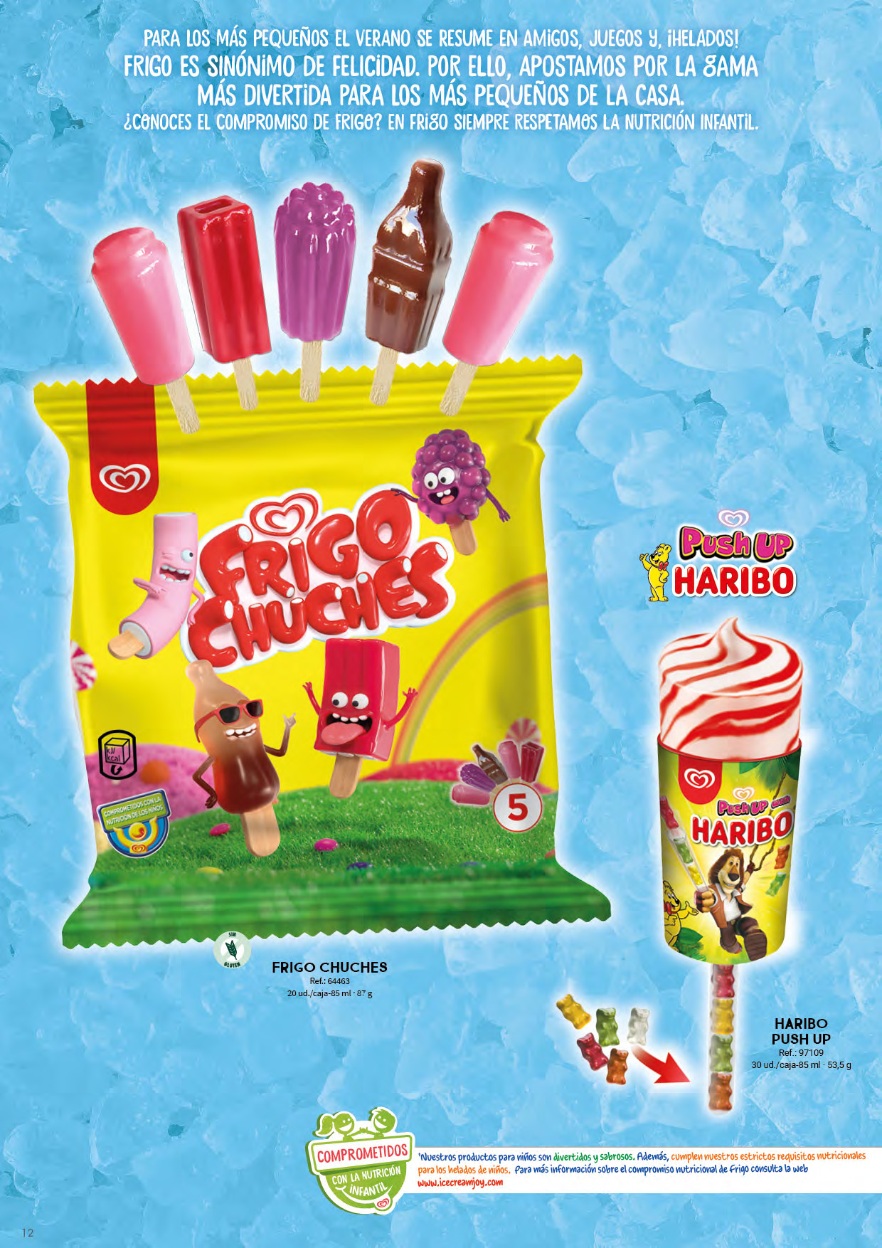 Helados Frigo - Cor Gelat ditribuidor oficial de helados Frigo en Menorca