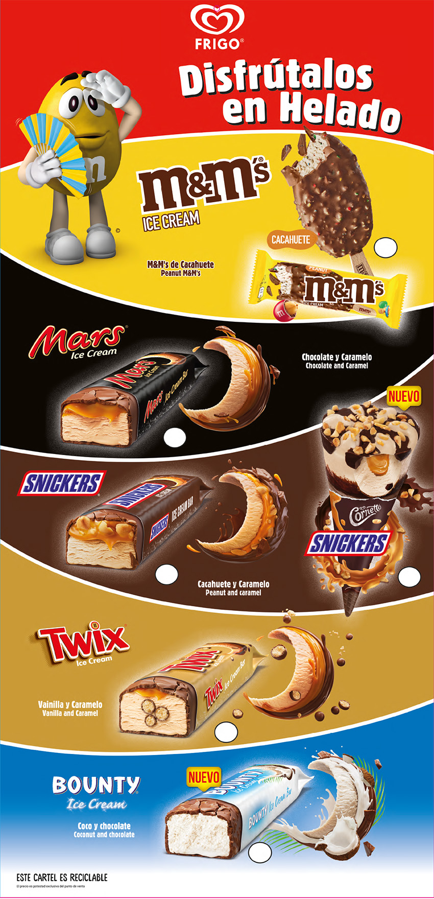 Helados Frigo - Cor Gelat ditribuidor oficial de helados Frigo en Menorca