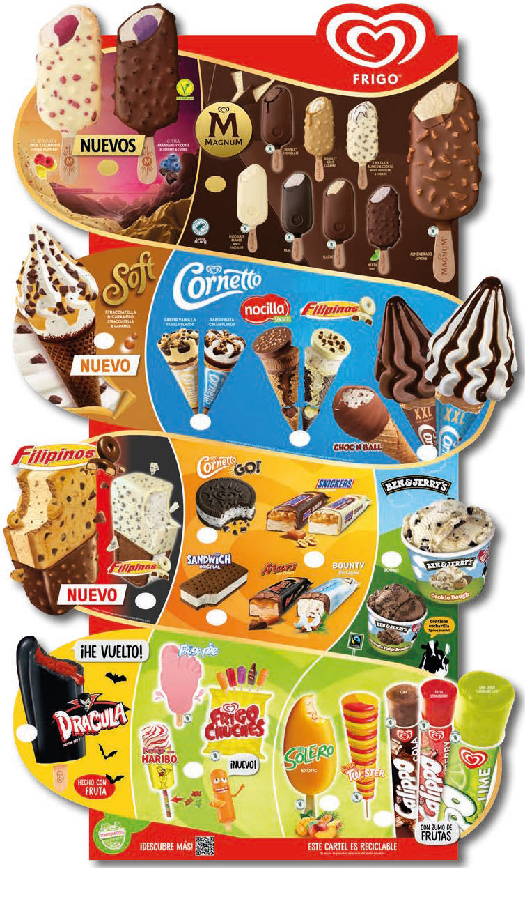 Helados Frigo - Cor Gelat ditribuidor oficial de helados Frigo en Menorca